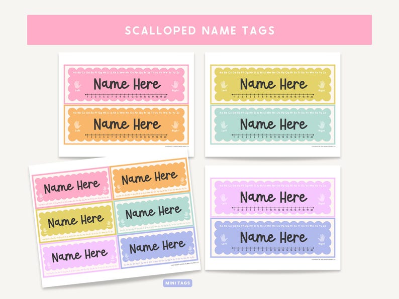 Editable Desk Name Tags for Students | Pastel Printable Name Plates for ...