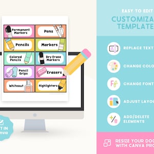 Classroom Drawer Labels With Cute Clip Art | Pastel Teacher Toolbox ...