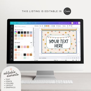 Classroom Labels Editable Templates, Pastel Rainbow Classroom ...