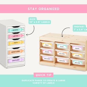 Classroom Labels Editable Templates, Bright Pastels Classroom ...