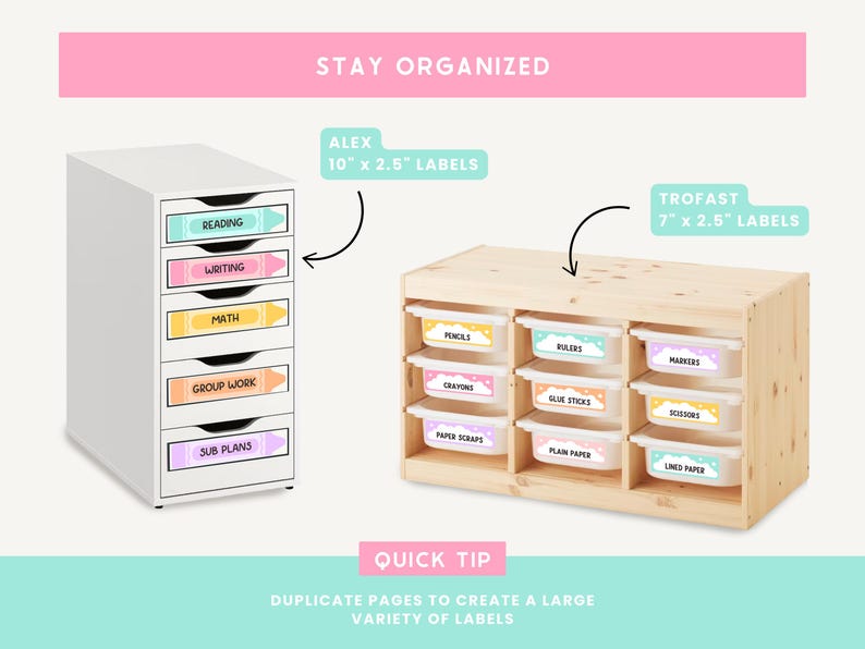 Classroom Labels Editable Templates, Bright Pastels Classroom ...