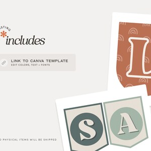 Classroom Bulletin Board Letters, Editable in Canva, Boho Modern ...