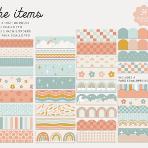 Classroom Bulletin Board Borders, Editable Canva Templates, Pastel ...