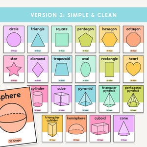 Editable Shape Posters for Classroom | Kinder Brights Shapes With ...
