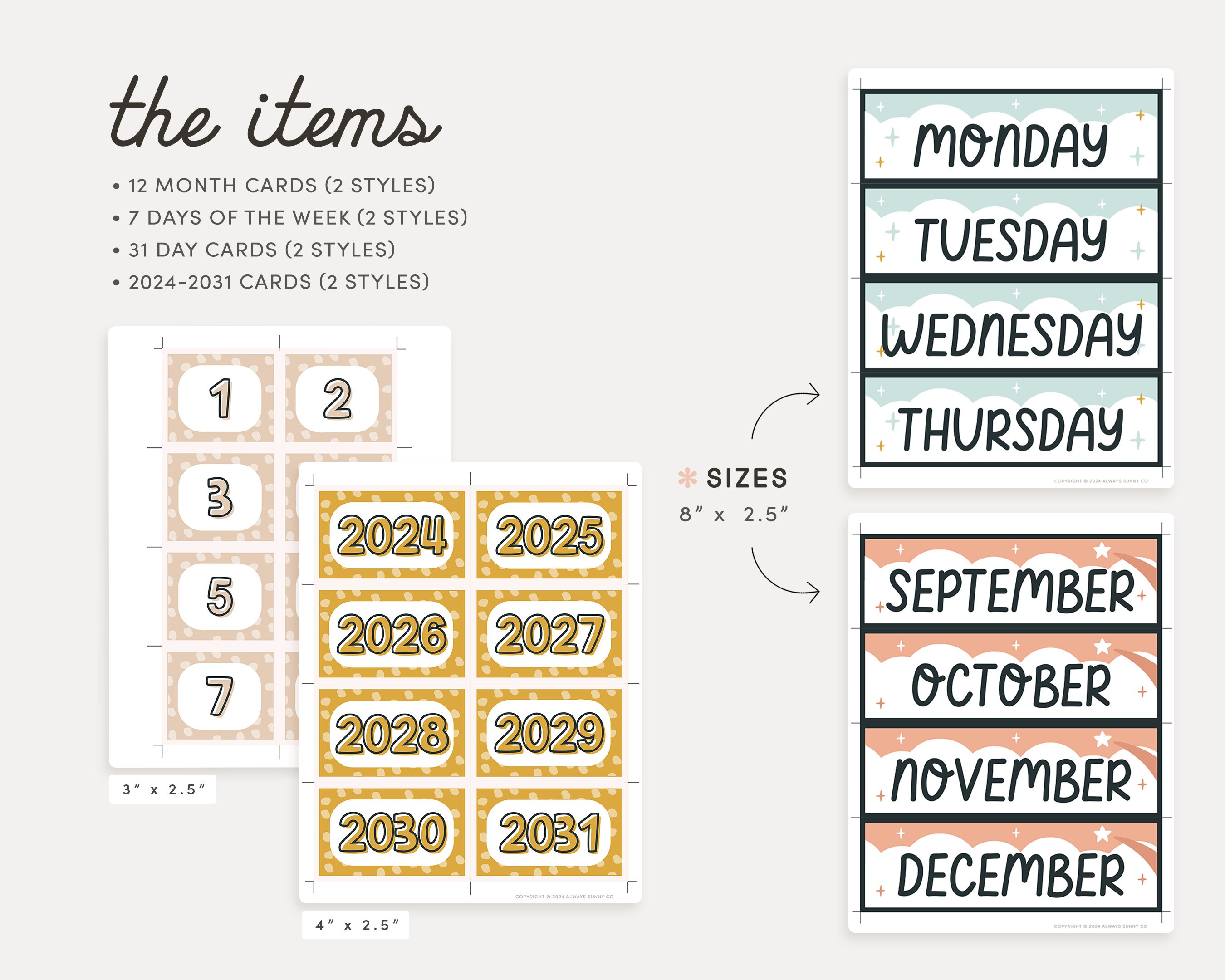 Classroom Flip Calendar Display, Pastel Rainbow Classroom Decor ...