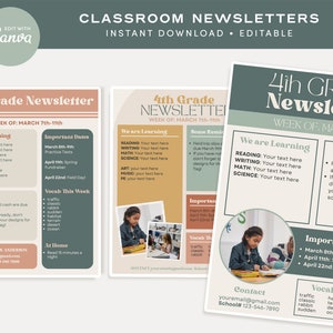 Editable Classroom Management Printable Bundle, Modern Boho Canva ...