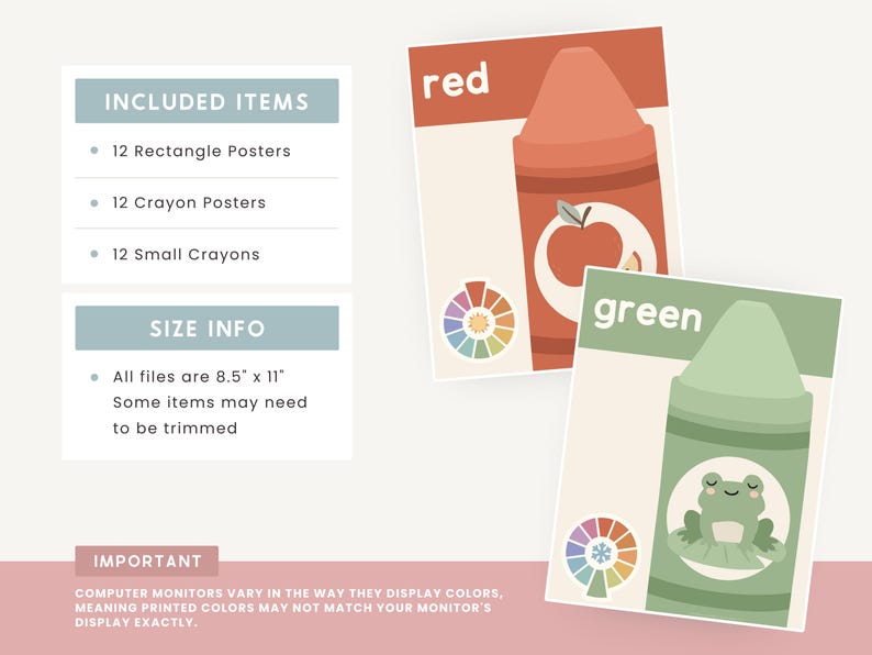 Editable Color Posters for Classroom | Color Posters & Crayon Wall Art ...