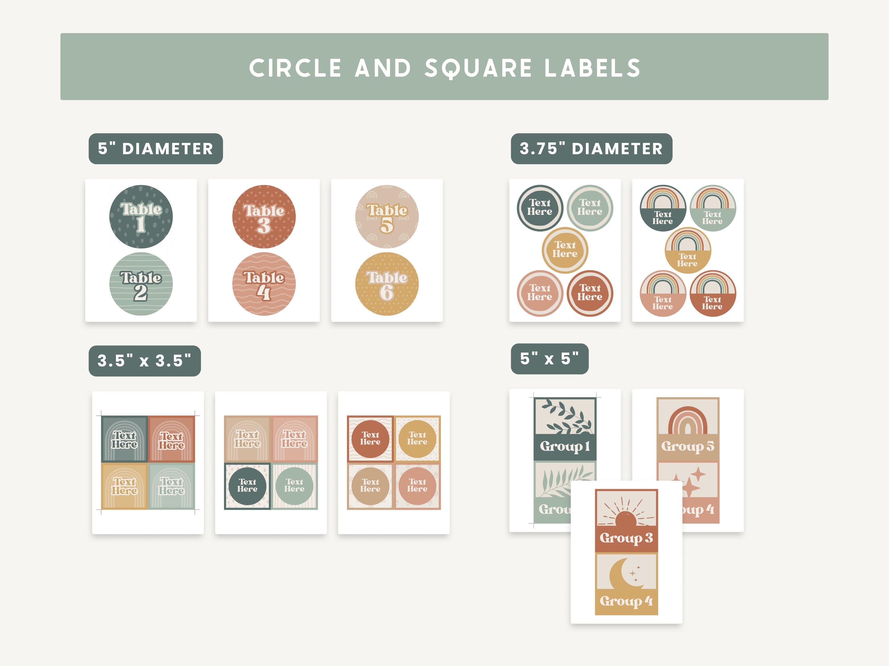 Classroom Labels Editable Templates, Modern Boho Classroom Organization ...