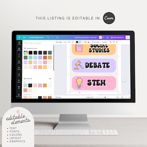 Classroom Schedule, Editable Classroom Printables, School Timetable ...