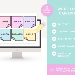 Editable Pastel Planner Classroom Door Decor | Cute Back to School ...