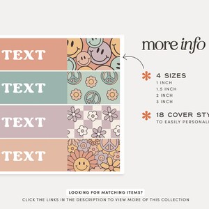 Classroom Binder Covers and Spines, Editable Groovy Retro Teacher ...