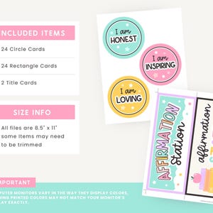 Classroom Affirmation Station Display, Bright Pastel Classroom Decor ...