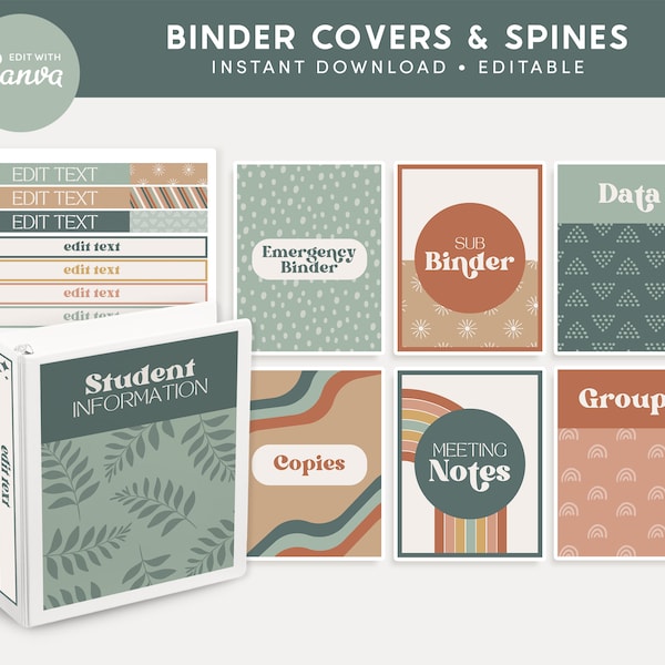 Binder Cover - Etsy