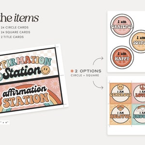 Classroom Affirmation Station Display, Groovy Retro Classroom Decor ...