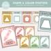 Classroom Shapes and Colors Printable Display, Editable in Canva ...