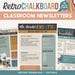 Classroom Newsletter Editable Templates, Back to School, Boho Classroom ...
