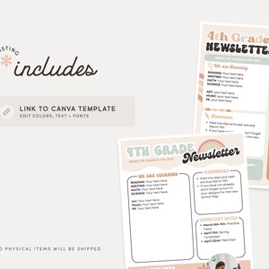 Classroom Newsletter Editable Templates, Back to School, Boho Classroom ...