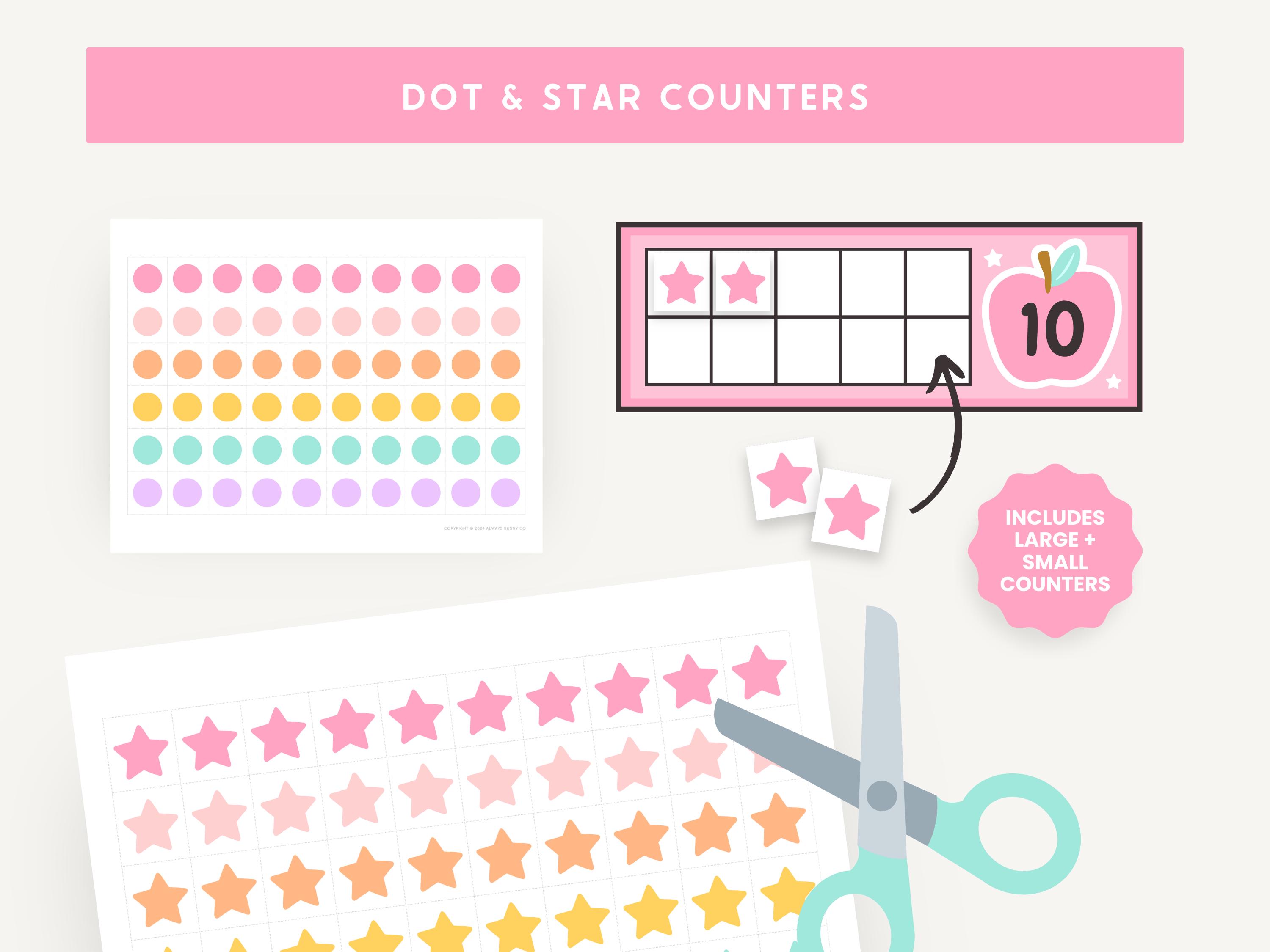 Classroom Days in School Ten Frames Printable Display, Editable in ...