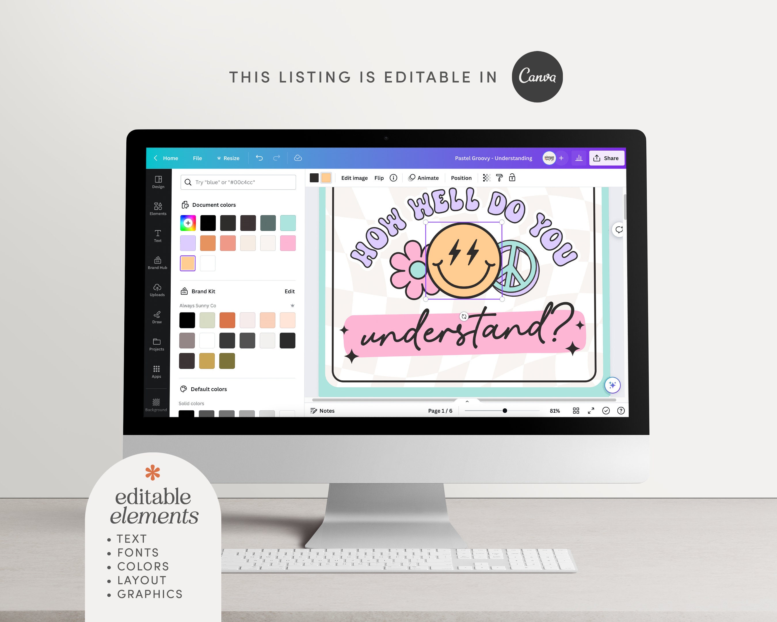 Levels of Understanding Editable Classroom Printable Posters, Pastel ...