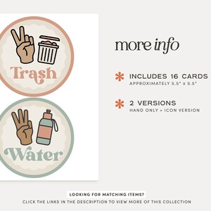 Classroom Hand Signals Poster Display Editable in Canva Boho - Etsy UK