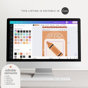 Classroom Shapes and Colors Printable Display, Editable in Canva ...