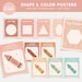 Classroom Shapes and Colors Printable Display, Editable in Canva, Pink ...
