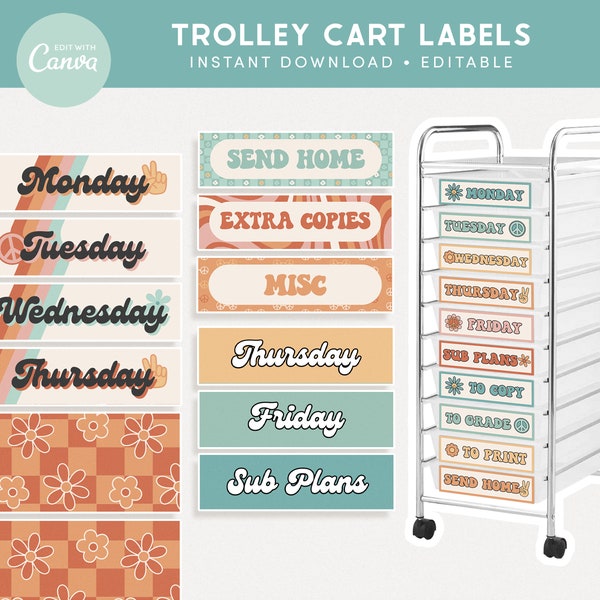 Teacher Rolling Cart - Etsy