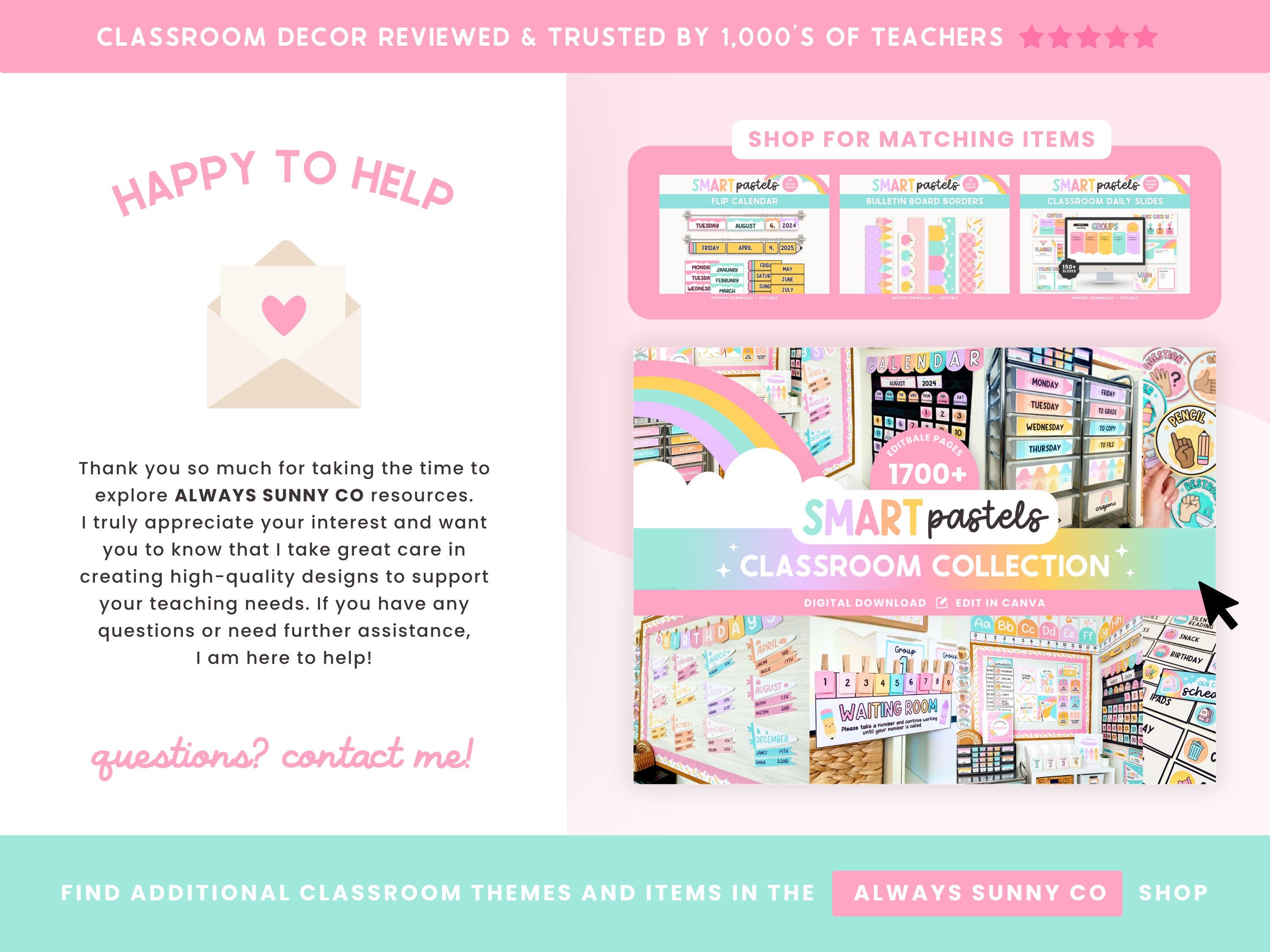 Number Ten Frames Classroom Editable Posters, Bright Pastels Counting ...