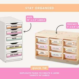 Classroom Labels Editable Templates, Bright Desert Classroom ...