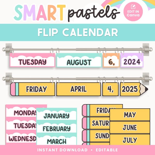 Flip Calendar - Etsy