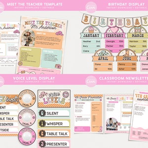 Editable Classroom Bright Desert Complete Collection Printable Bundle ...
