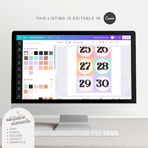 Classroom Calendar Display and Weather Station, Printable Retro Pastel ...