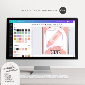 Classroom Shapes and Colors Printable Display, Editable in Canva ...