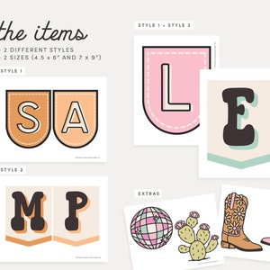 Classroom Bulletin Board Letters, Editable in Canva, Bright Desert ...