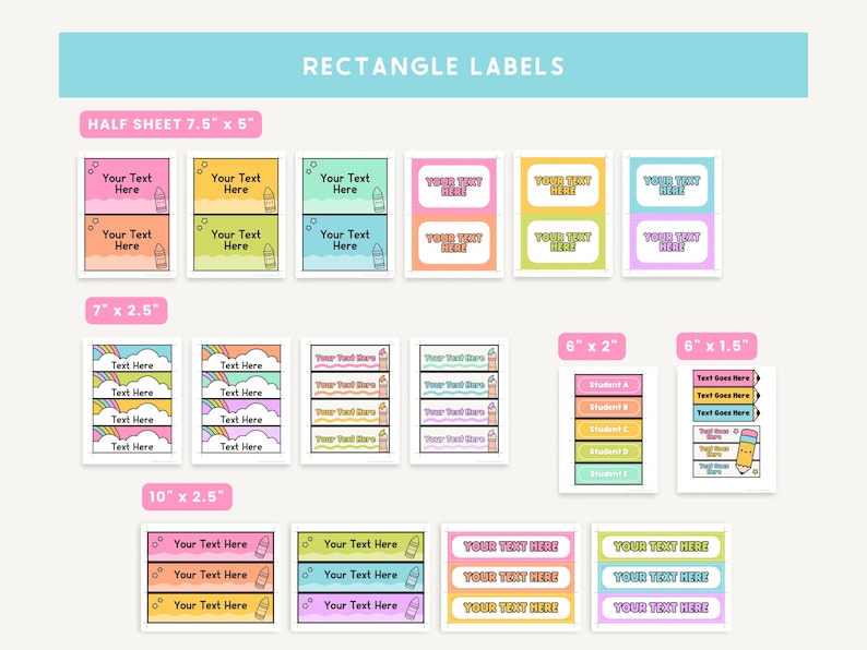 Classroom Labels Editable Templates, Bright Pastels Classroom ...