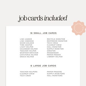 Editable Classroom Job Display, Modern Cute Classroom Decor, Canva ...