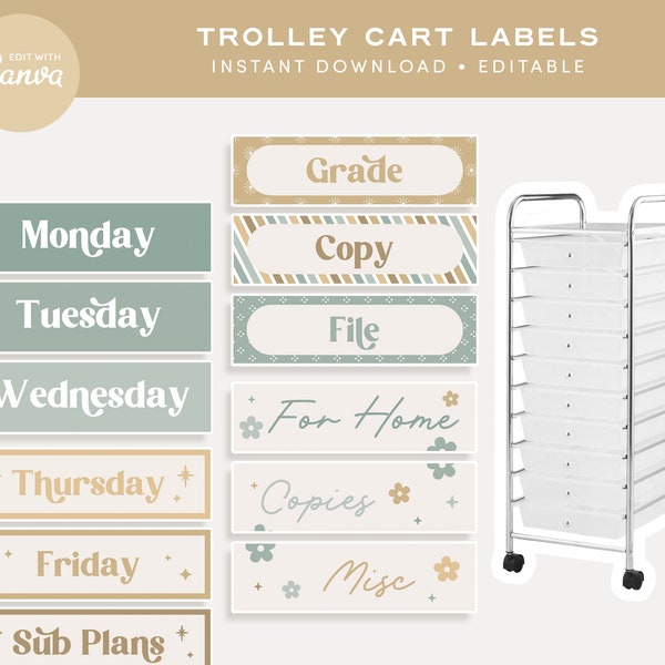 Teacher Rolling Cart - Etsy