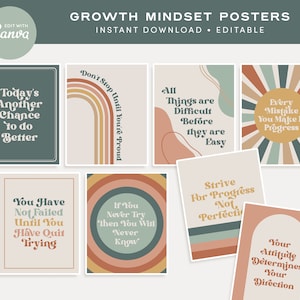 Editable Classroom Management Printable Bundle, Modern Boho Canva ...