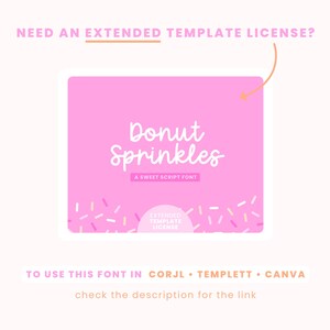 Donut Sprinkles Script Font Cute Handwritten Style for Invitations ...