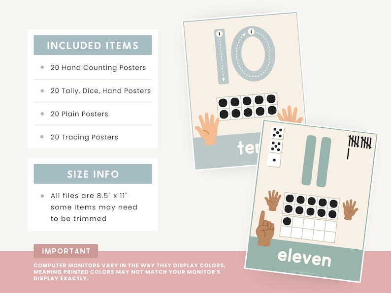Editable Ten Frame Number Posters | Pastel Number Posters 0-20 ...
