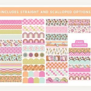 Classroom Bulletin Board Borders, Editable Canva Templates, Bright ...
