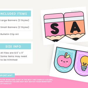 Classroom Bulletin Board Letters, Editable in Canva, Bright Pastels ...