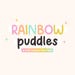 Rainbow Puddles School Font | Cute Handwritten Style for Invitations ...
