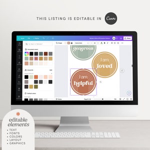 Classroom Affirmation Station Display, Modern Boho Classroom Decor ...