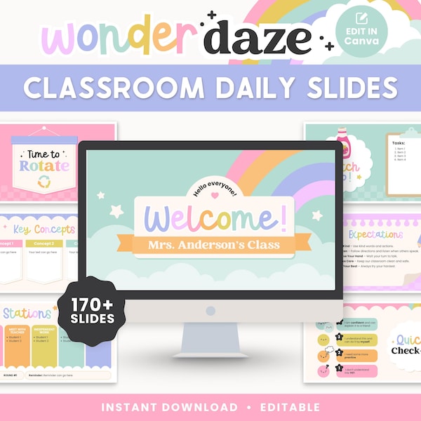 Rainbow Powerpoint - Etsy