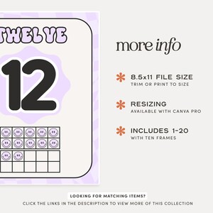 Number Ten Frames Classroom Editable Posters, Pastel Groovy Counting ...
