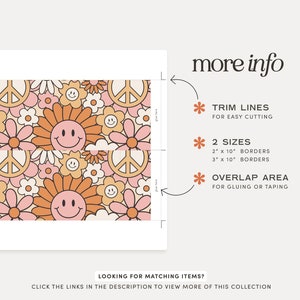 Classroom Bulletin Board Borders, Editable Canva Templates, Groovy ...