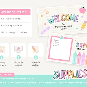 Smart Pastels Classroom Slides | Editable Daily Templates for Canva ...