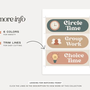 Classroom Schedule, Editable Modern Boho Canva Template, Classroom ...