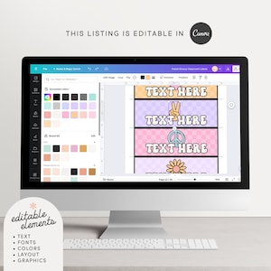 Classroom Labels Editable Templates, Pastel Groovy Classroom ...